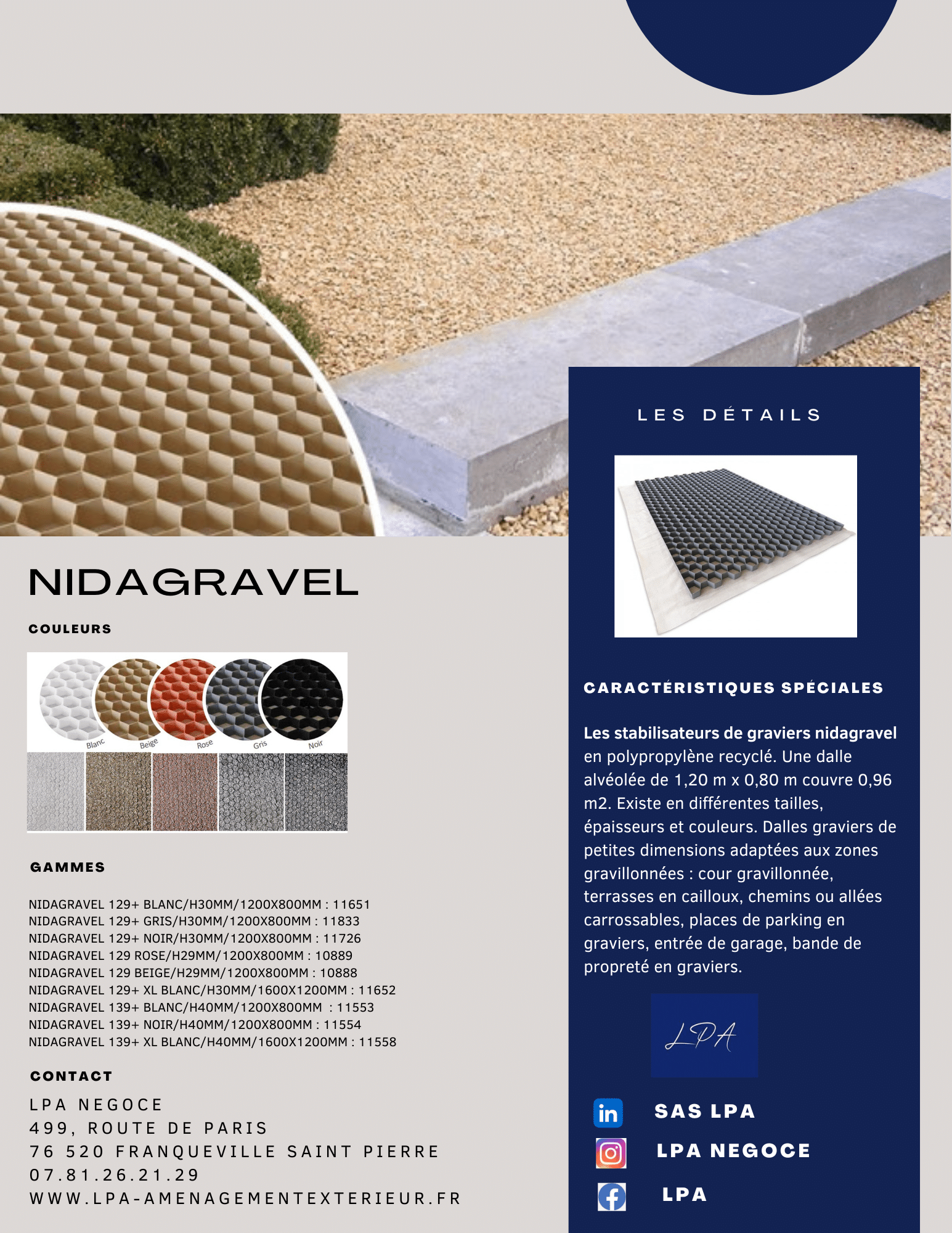 Nidagravel - LPA Aménagement Extérieur